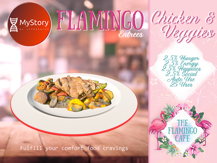 Second Life Marketplace - MyStory Chicken & Veggies
