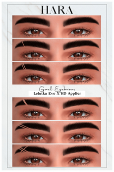 Second Life Marketplace - HARA Gael Eyebrows LeL Evo X HD Applier ...