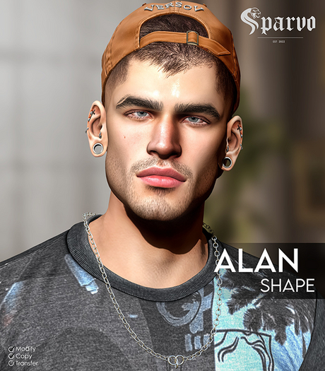 Second Life Marketplace - [SPARVO] Alan Shape LeLUTKA Alain Evox