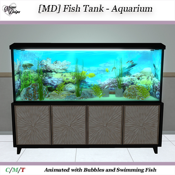 Second Life Marketplace - [MD] Fish Tank Aquarium (Boxed)