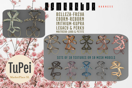 Second Life Marketplace - TuPei Esmerelda Harness - Set #2 for Inithium ...