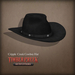 Second Life Marketplace - [Timber Creek] Cripple Creek Cowboy Hat-Midnight