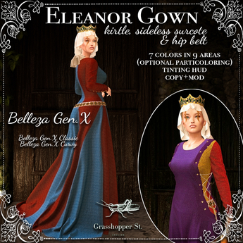 Second Life Marketplace - Grasshopper St Eleanor Heraldic Embroidery ...
