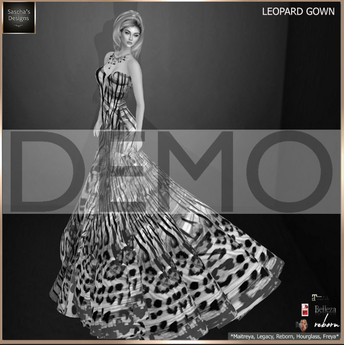 Second Life Marketplace - SAS - DEMO Leopard Gown (MB)