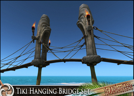 Second Life Marketplace - HeadHunter's Island - Tiki Bridge set with ...