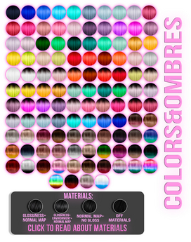 Second Life Marketplace - Sintiklia - Hair Sage - Colors&Ombres