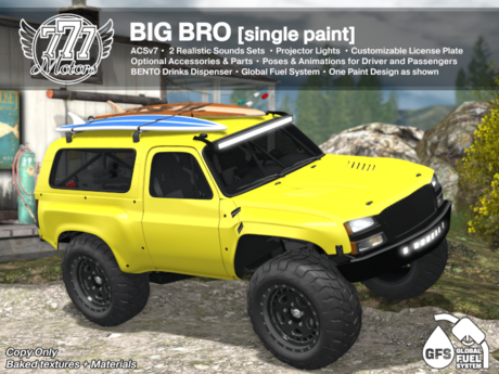 Second Life Marketplace - [777] BIG BRO - Yellow (Add)