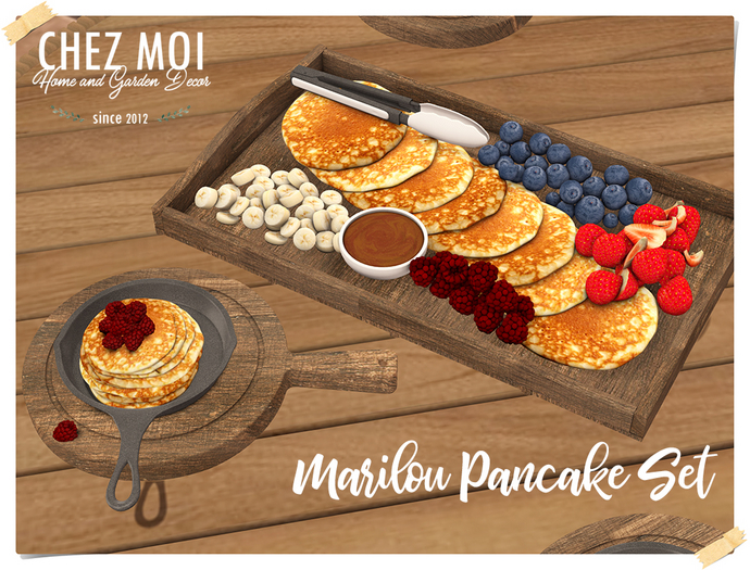 Second Life Marketplace - CHEZ MOI ♥ Marilou Pancake Set