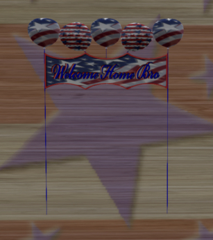 Second Life Marketplace - Welcome Home Bro Banner Balloons RWB Love ...