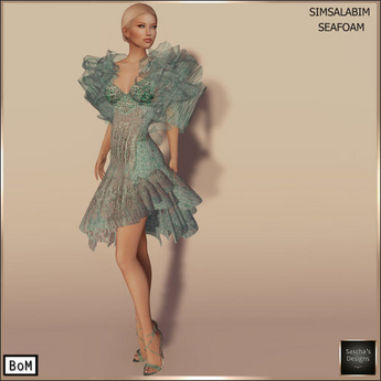 Second Life Marketplace - SAS - Simsalabim Seafoam Dress (BoM)