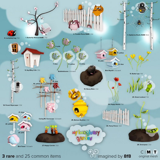 Second Life Marketplace - 12 - 8f8 - Bird Skyloft - Blue (Boxed)