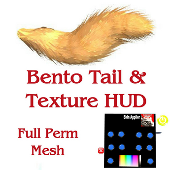 Second Life Marketplace - Bento Fluffy Tail & Texture HUD