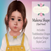 Second Life Marketplace - {.: DollFace :.} - Makena Shape (Opal Head)