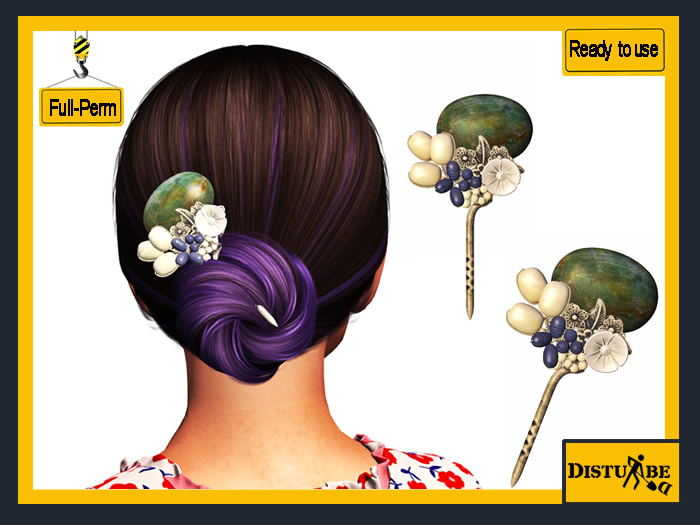 Second Life Marketplace - ::DisturbeD:: Fancy Asian Hairpin 1 - FULL ...