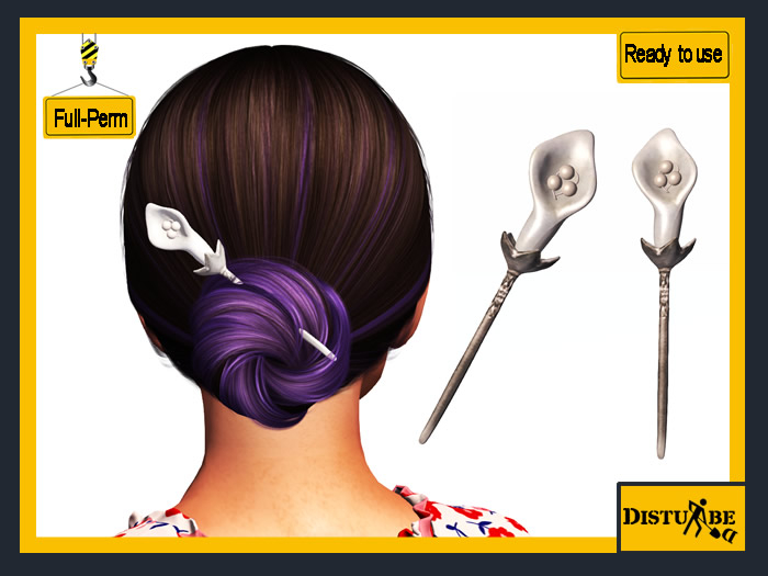 Second Life Marketplace - ::DisturbeD:: Fancy Asian Hairpin 3 - FULL ...