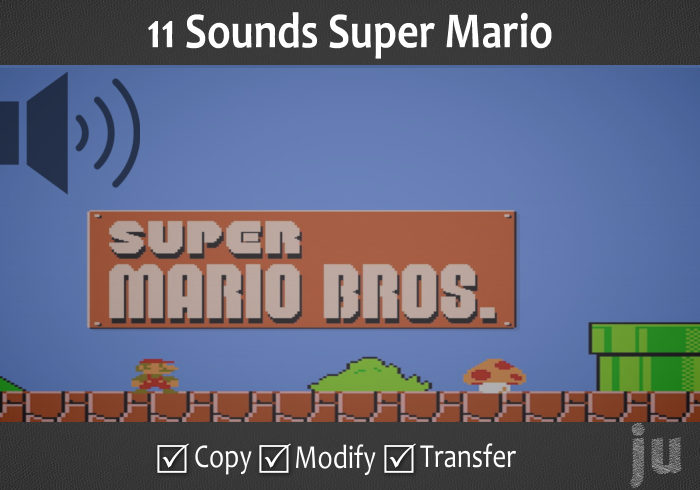 Second Life Marketplace - 11 Sounds Super Mario Full Perm