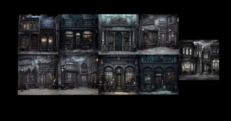 Second Life Marketplace - SATO - Goth Store Front Backdrops Full Perm ...