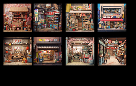 Second Life Marketplace - SATO - Japan Store Backdrops Full Perm Textures