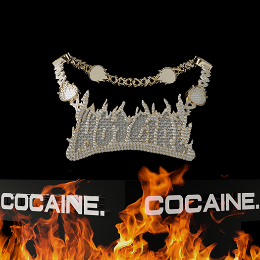 Second Life Marketplace - COCAINE. HOTGIRL CHAIN - GOLD