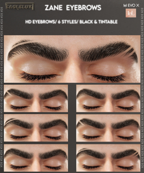 Second Life Marketplace - EGX. HD Zane Eyebrows (Lelutka Evo)