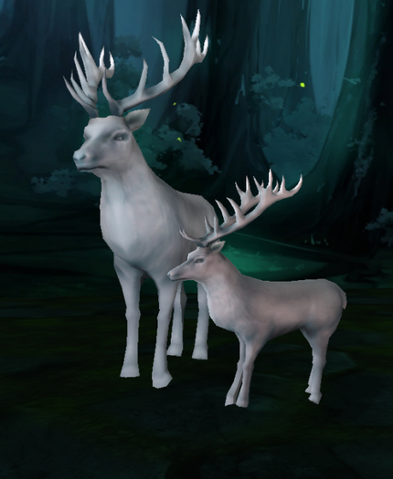 Second Life Marketplace - FP ice Stag Fantasy animal mesh avatar 2 pack