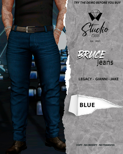 Second Life Marketplace - Studio 1988_Bruce Jeans Blue
