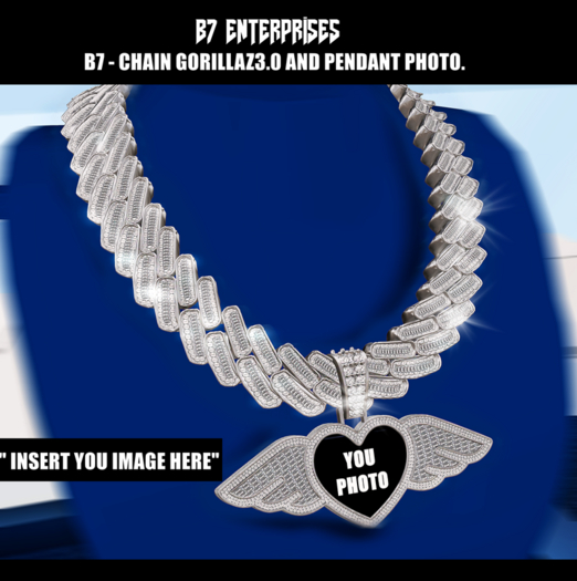 Second Life Marketplace - B7 - CHAIN GORILLAZ3.0 AND PENDANT PHOTO.