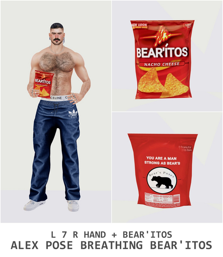 Second Life Marketplace - ll Bear's Poses ll Alex Pose Breathing Bear'itos.