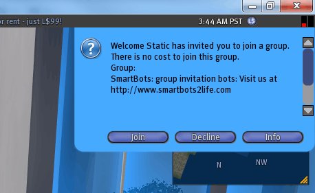 Second Life Marketplace - DIRECT Group Inviter+Manager (black interface ...