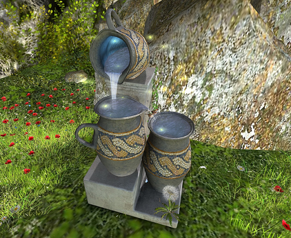 Second Life Marketplace - CJ Ceramic Jug Fountain