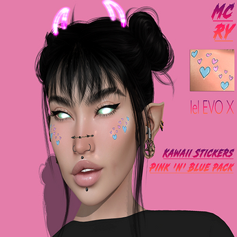 Second Life Marketplace - MERCURY - Kawaii Stickers - Evo X Pink 'n ...