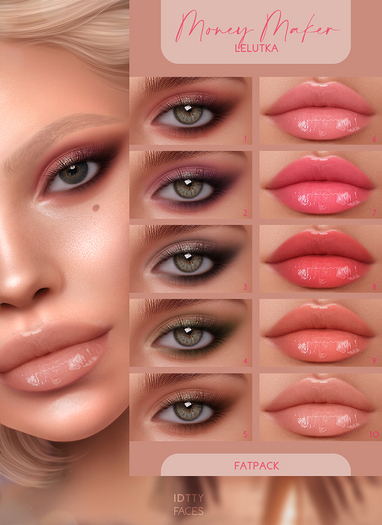 Second Life Marketplace - IDTTY FACES - LELUTKA MONEY MAKER COLLECTION