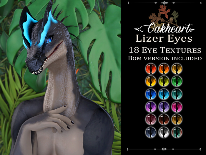 Second Life Marketplace - Oakheart - BOM Lizer eyes