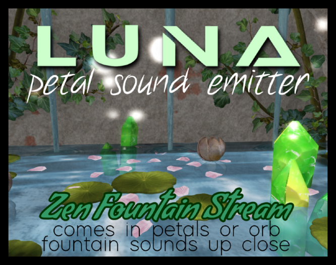 Second Life Marketplace - LUNA ~ petal sound emitter (fountain stream)