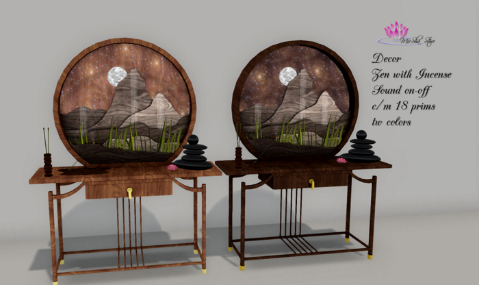 Second Life Marketplace - MICSHA-DECOR ZEN TWO COLORS WITH MUSIC