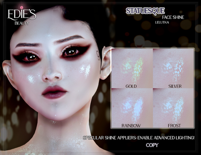Second Life Marketplace - ~Edie's~ Statuesque Face Shine (Lelutka)