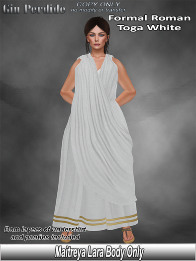 Second Life Marketplace - Roman Formal Toga White
