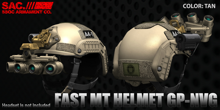 Second Life Marketplace - [SAC] FAST MT Helmet v1.12 TAN Box