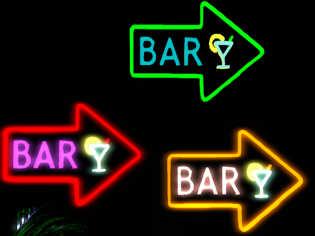 Second Life Marketplace - Wall Art Decor Neon-Bar Arrow