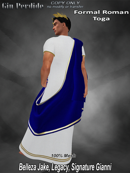 Second Life Marketplace - Formal Male Toga Purple & Dress
