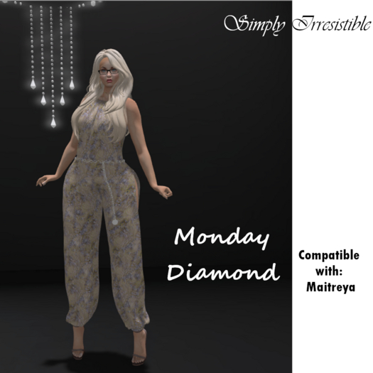 Second Life Marketplace - [SI] - Monday Jumpsuit - Yellow Diamonds