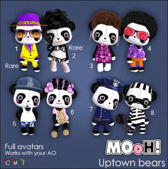 Second Life Marketplace - 8. MOoH! Uptown Bear Crook panda Avatar