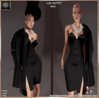 Second Life Marketplace - SAS - Lua Black Outfit