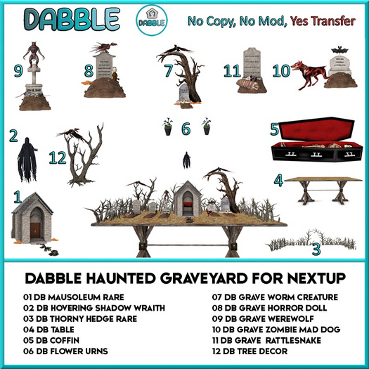 Second Life Marketplace - 04 TABLE - HAUNTED GRAVEYARD BOX
