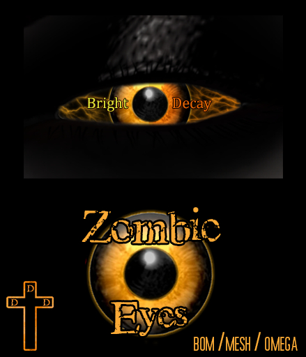 Second Life Marketplace - DDD Zombie Eyes Bright / Decay [ADD]