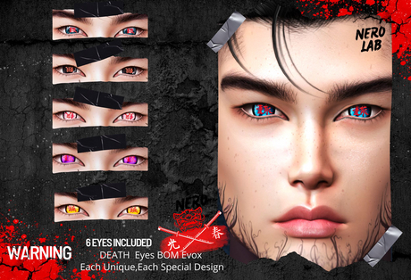 Second Life Marketplace - NERO [DEATH Eyes BOM Evox]