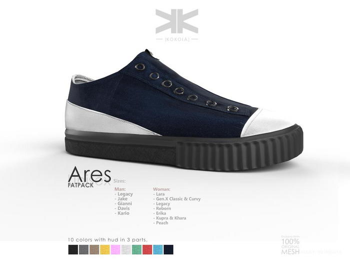 Second Life Marketplace - Ares :: Unisex :: 10 Colors :: {kokoia}
