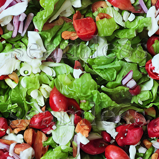 Second Life Marketplace - Salad food texture seamless pattern 35