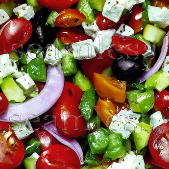 Second Life Marketplace - Salad food texture seamless pattern 48