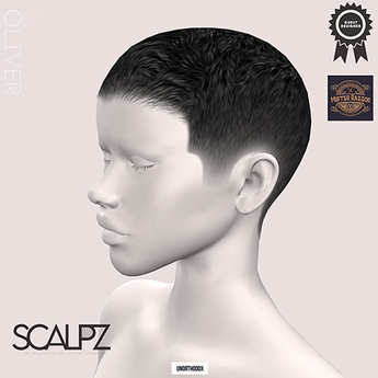 Second Life Marketplace - Unorthodox Scalpz x [MR] - Oliver Hairbase [unpk]